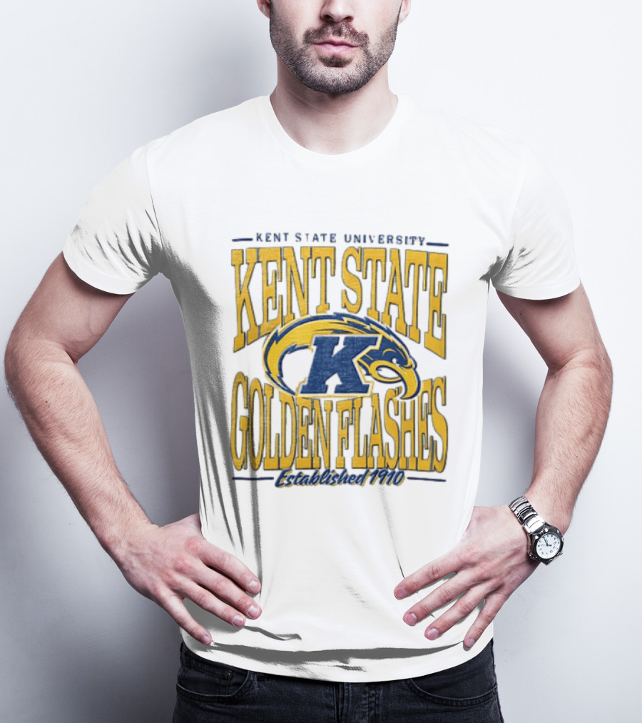 Kent State University Golden Flashes 1910 Blue Yellow Eagle T-Shirt