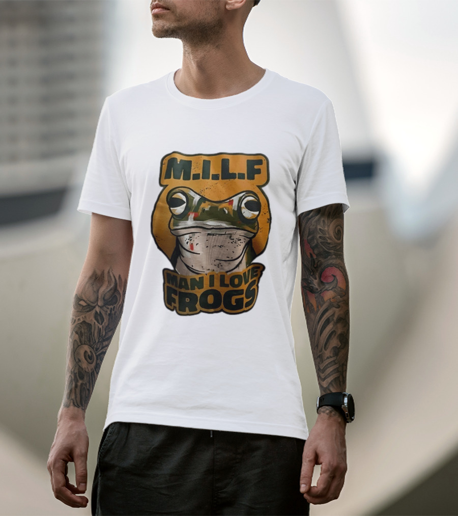 M.I.L.F Man I Love Frogs Frog Amphibian T-Shirt