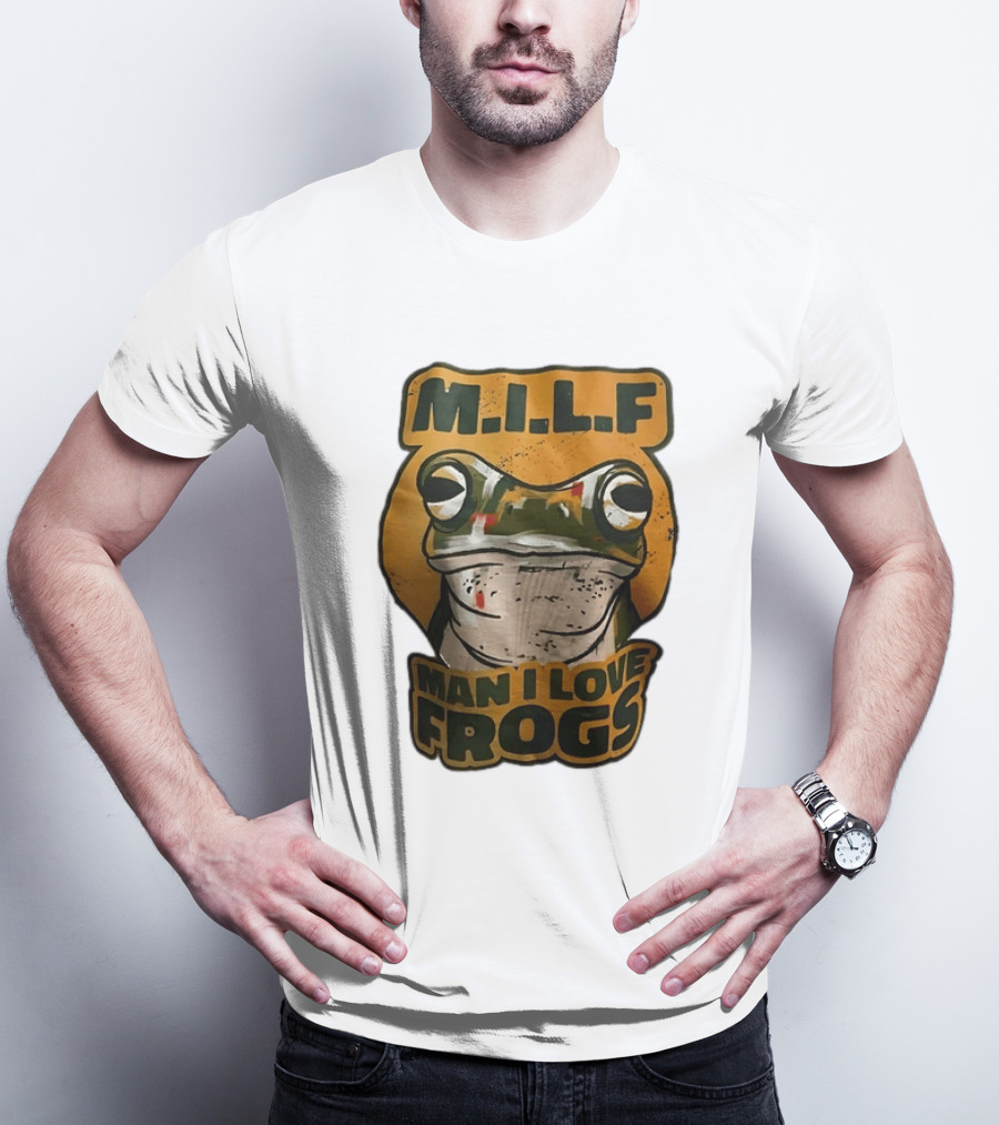 M.I.L.F Man I Love Frogs Frog Amphibian T-Shirt