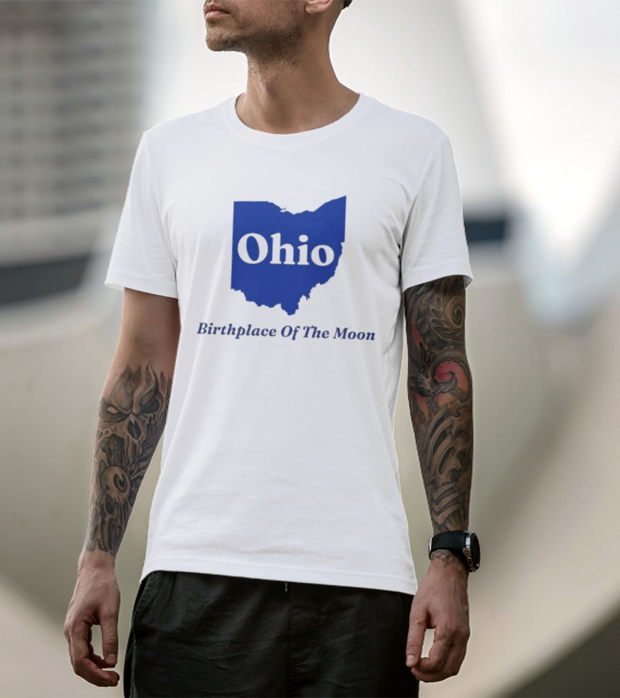 Ohio Birthplace Of The Moon Space Astronomy Exploration T-Shirt