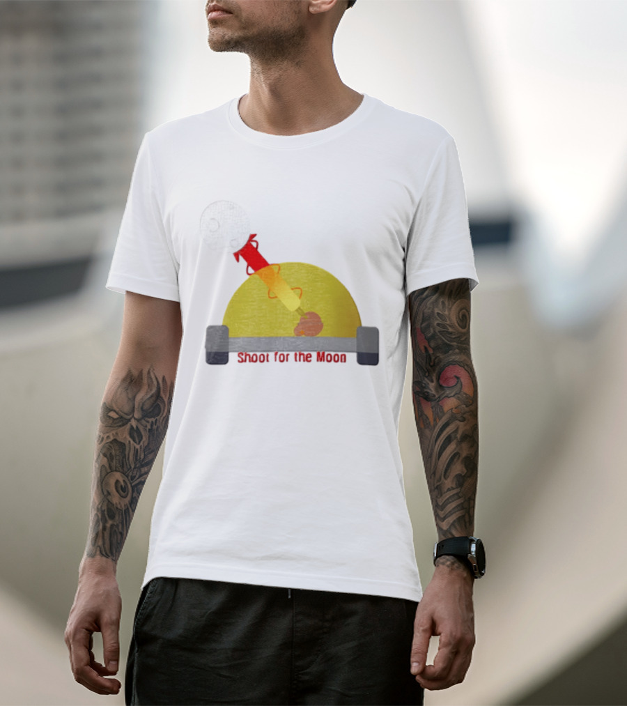 Shoot For The Moon Rocket Launcher Animation T-Shirt