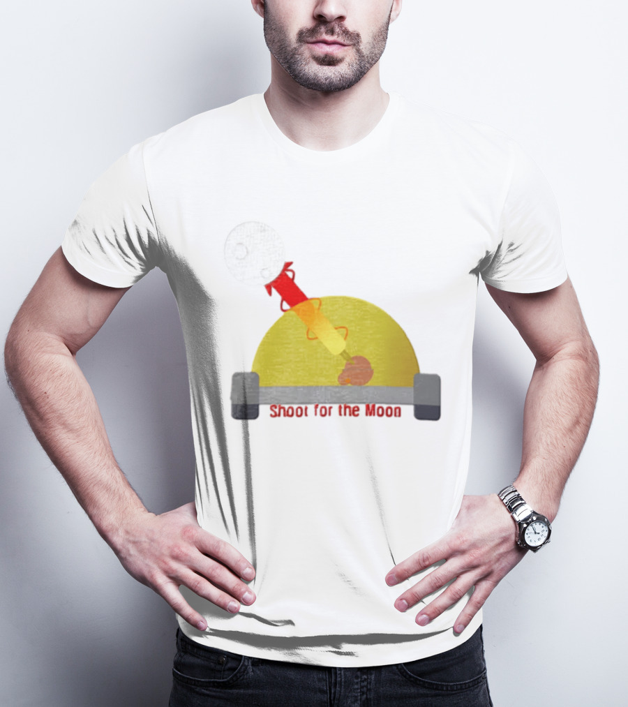 Shoot For The Moon Rocket Launcher Animation T-Shirt