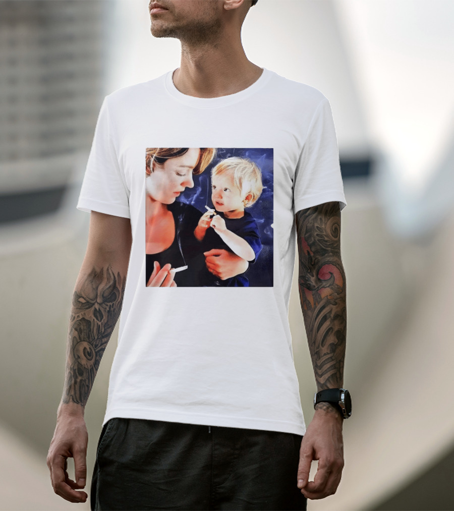 When You Light Up So Does He Anti Smoking Awareness T-Shirt