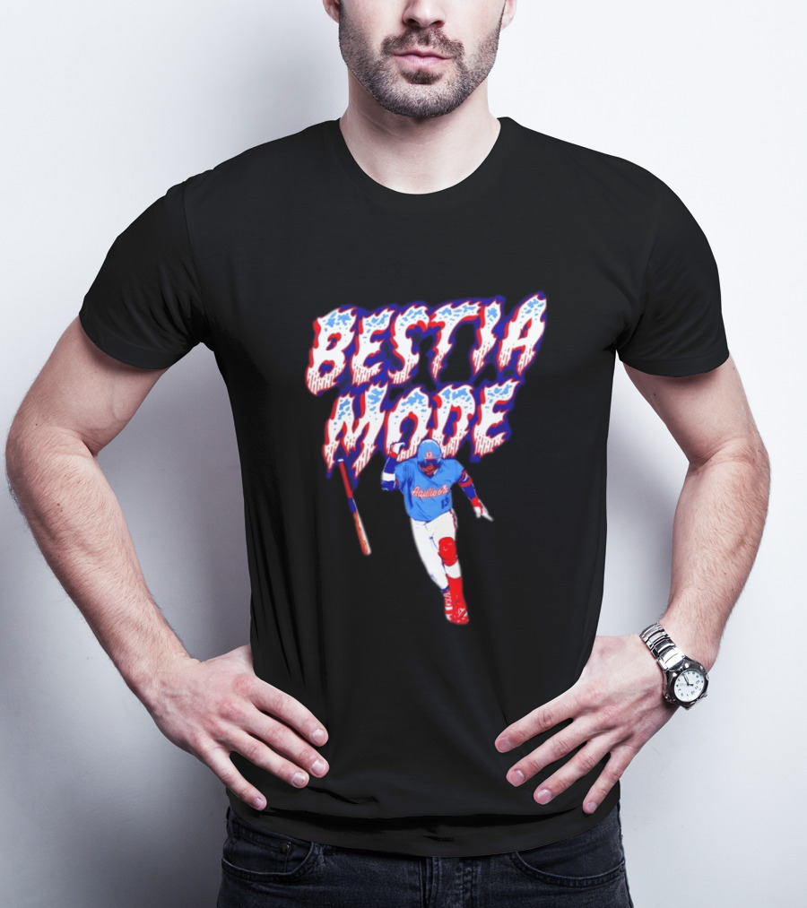 BESTIA MODE Aquicos 13 Baseball Player Athlete T-Shirt