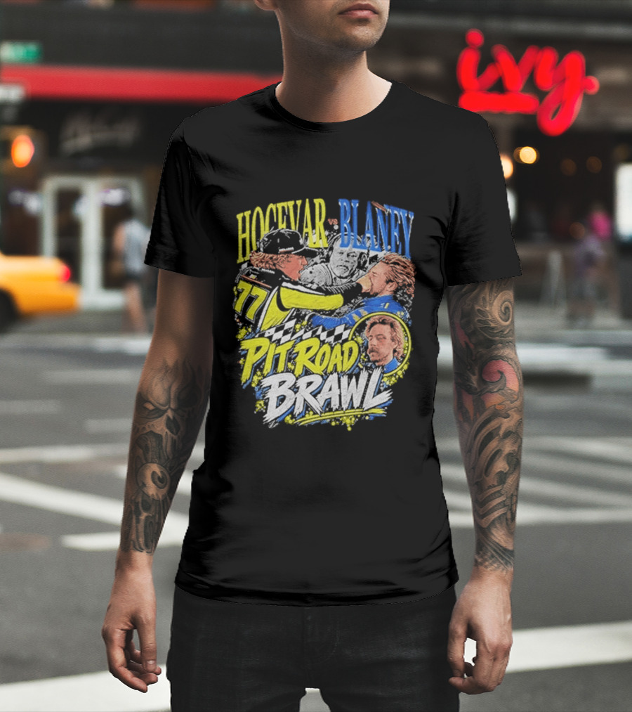 Hocevar Blaney Pit Road Brawl Racing 77 T-Shirt