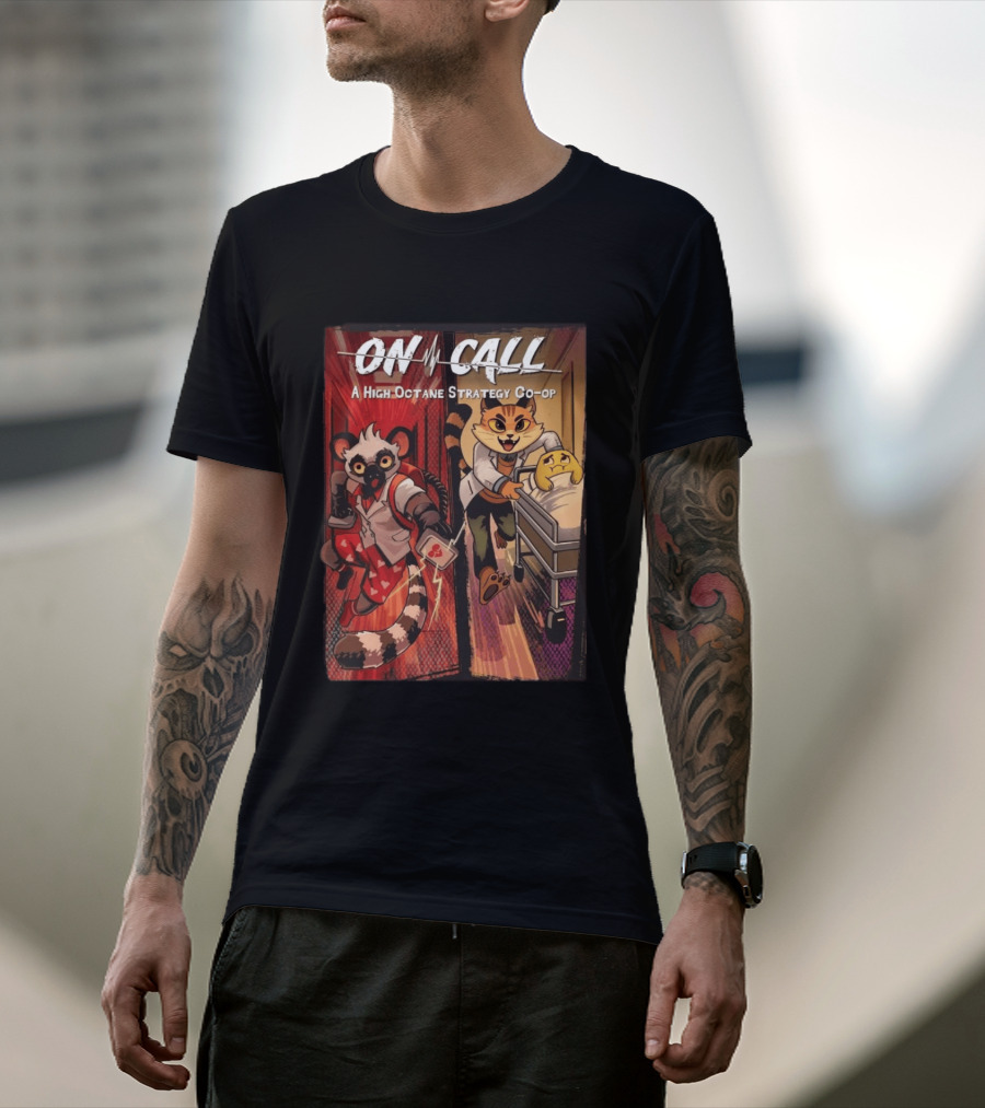 On Call A High Octane Strategy Co Op Lemur And Cat Doctors In Action T-Shirt