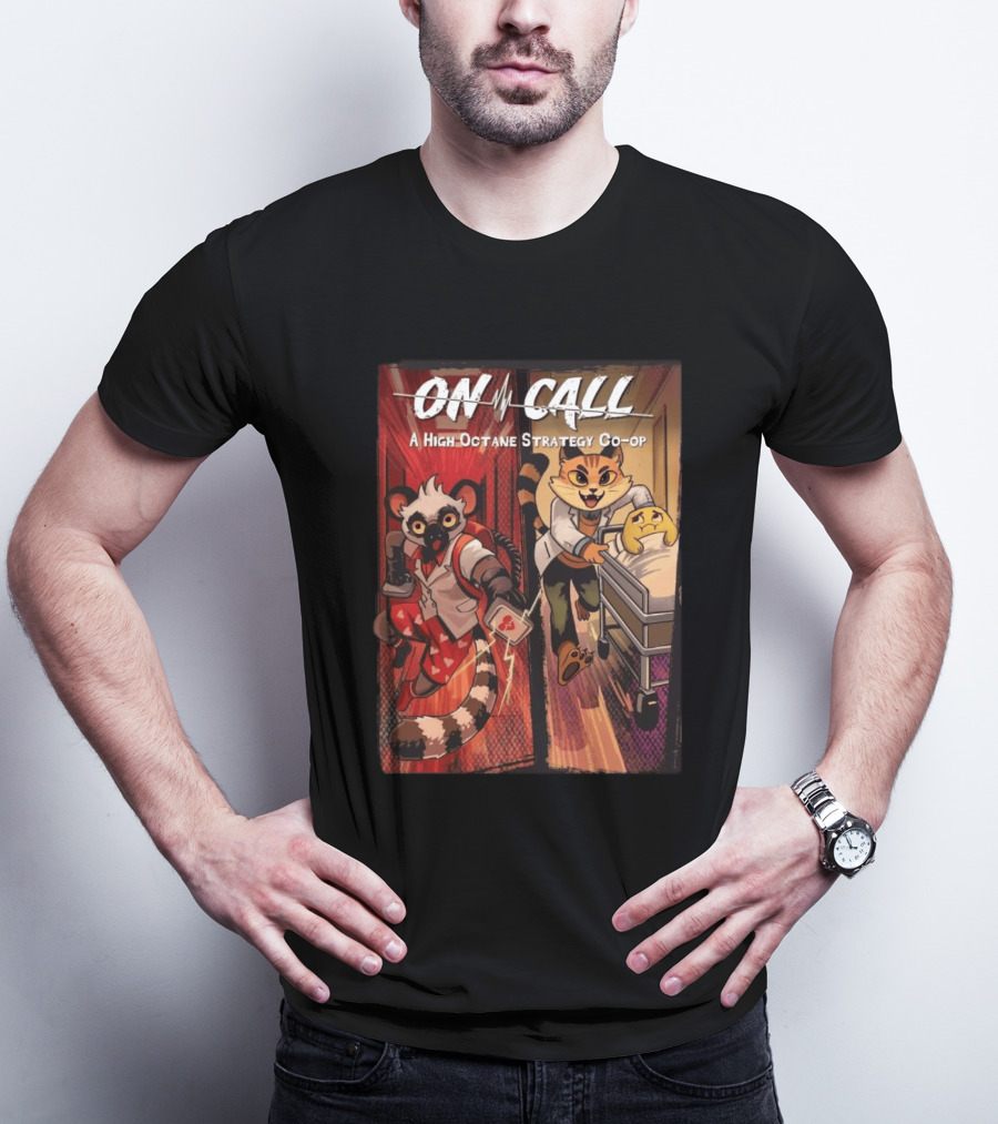 On Call A High Octane Strategy Co Op Lemur And Cat Doctors In Action T-Shirt