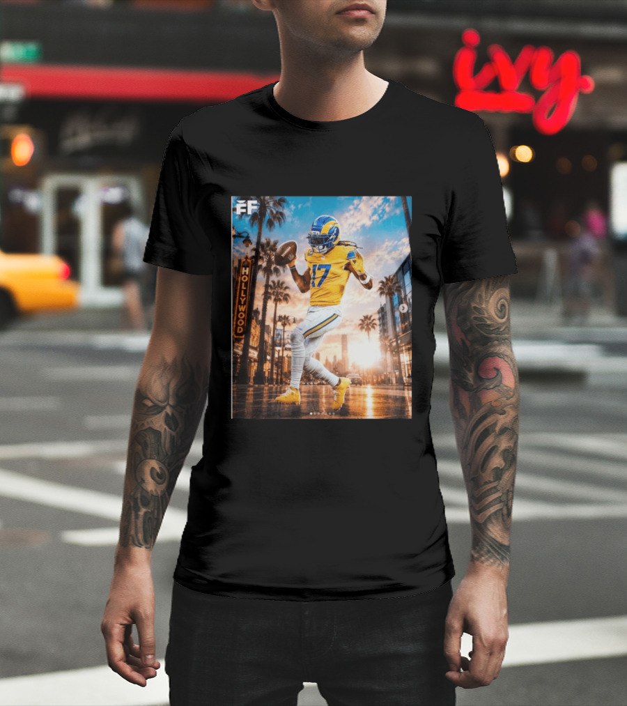 Los Angeles Rams Hollywood Davante Adams 17 Football Player T-Shirt
