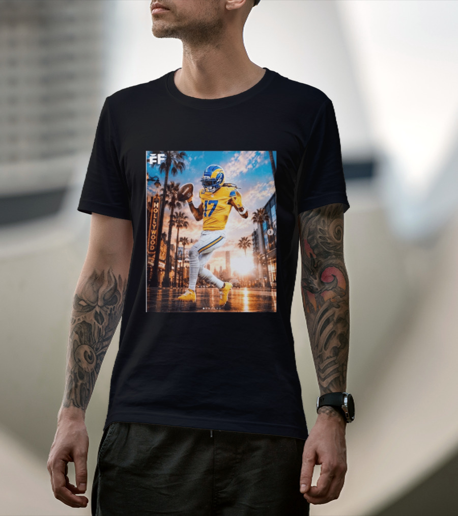 Los Angeles Rams Hollywood Davante Adams 17 Football Player T-Shirt
