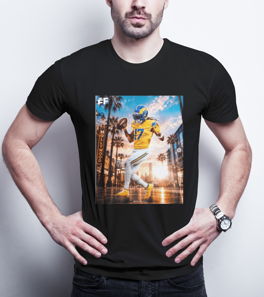 Los Angeles Rams Hollywood Davante Adams 17 Football Player T-Shirt