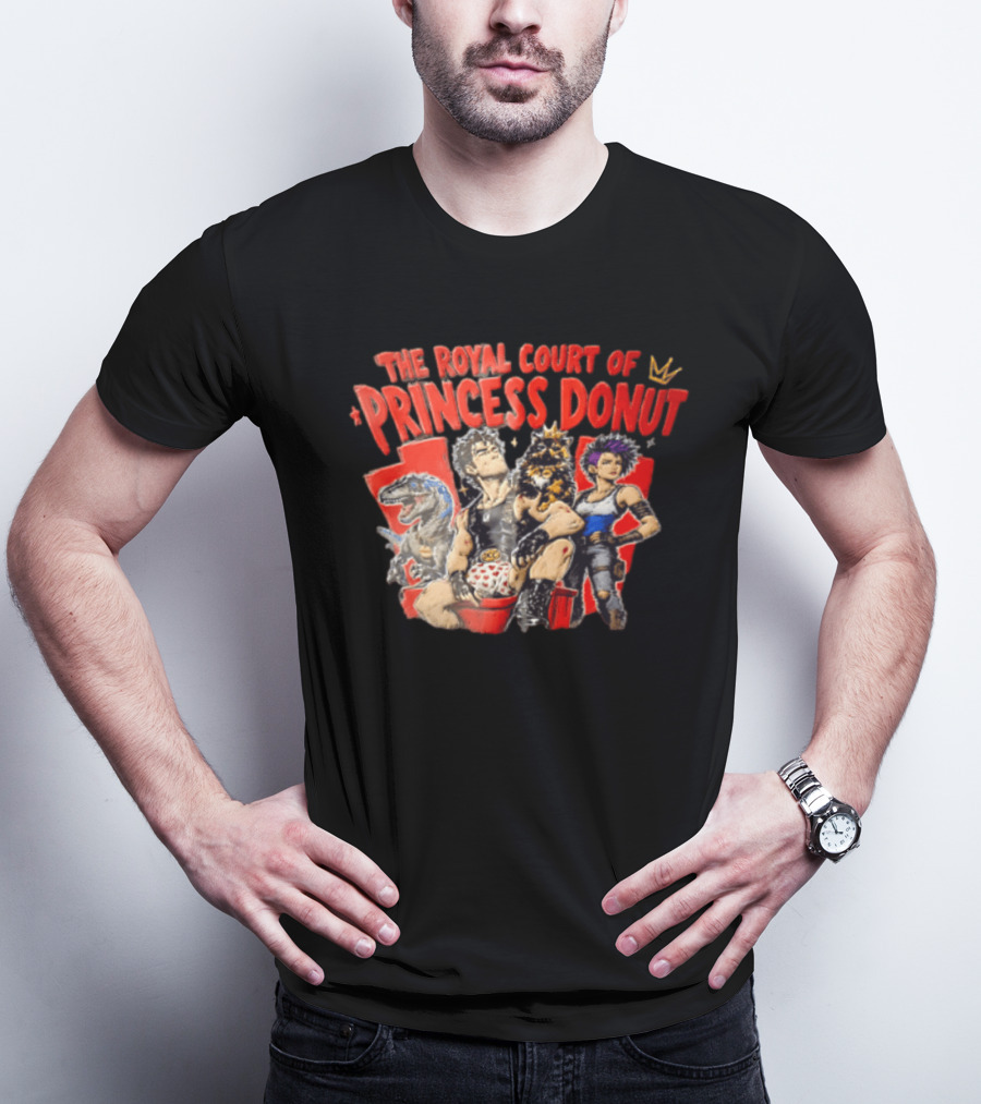 Dungeon Crawler Carl The Royal Court Of Princess Donut Man Cat Dinosaur Woman T-Shirt