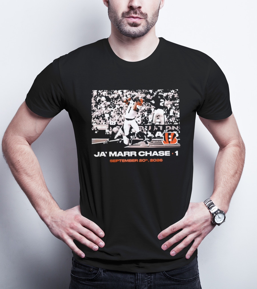 Ja'Marr Chase 1 Cincinnati Bengals September 20 2026 T-Shirt