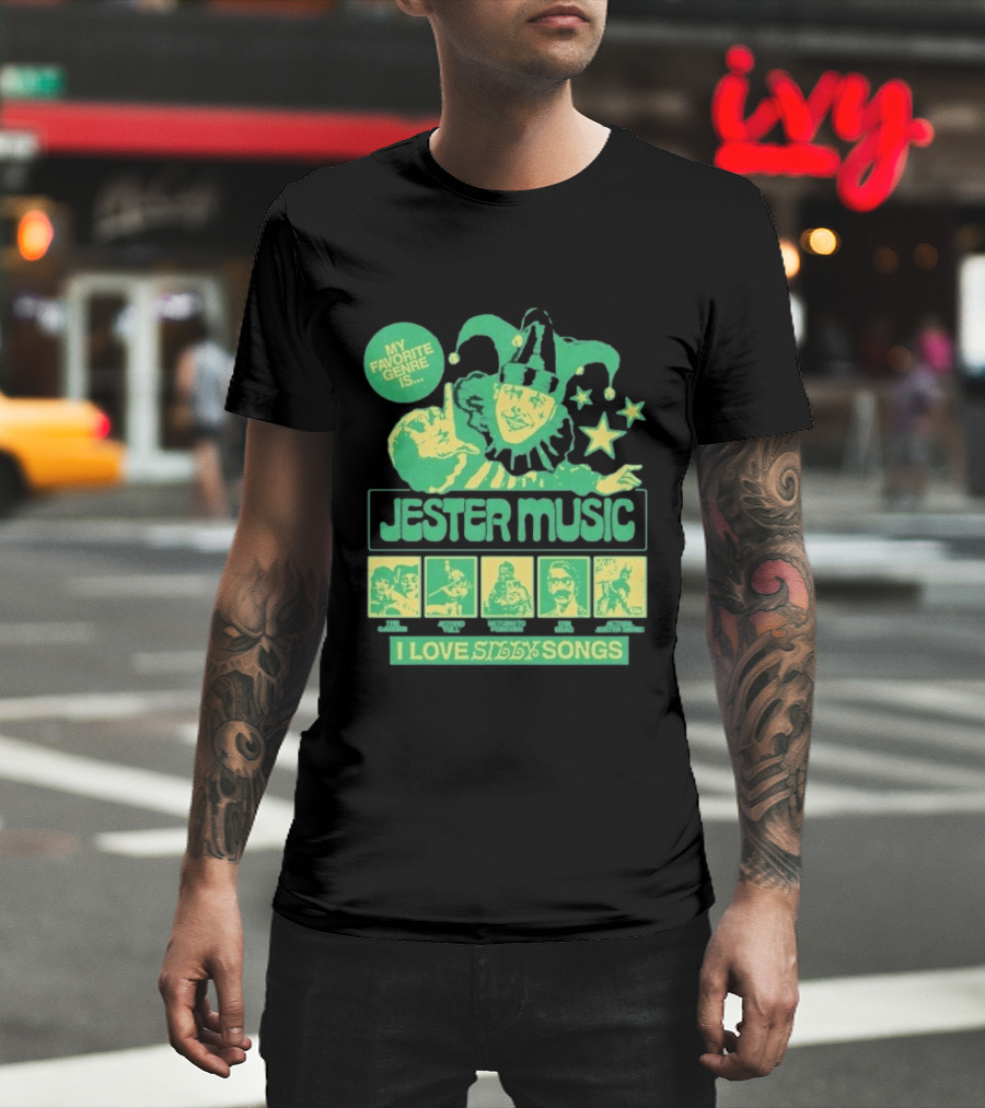 Jester Music My Favorite Genre Is The Garden Jethro Tull Return To Forever The Dead I Love Silly Songs T-Shirt