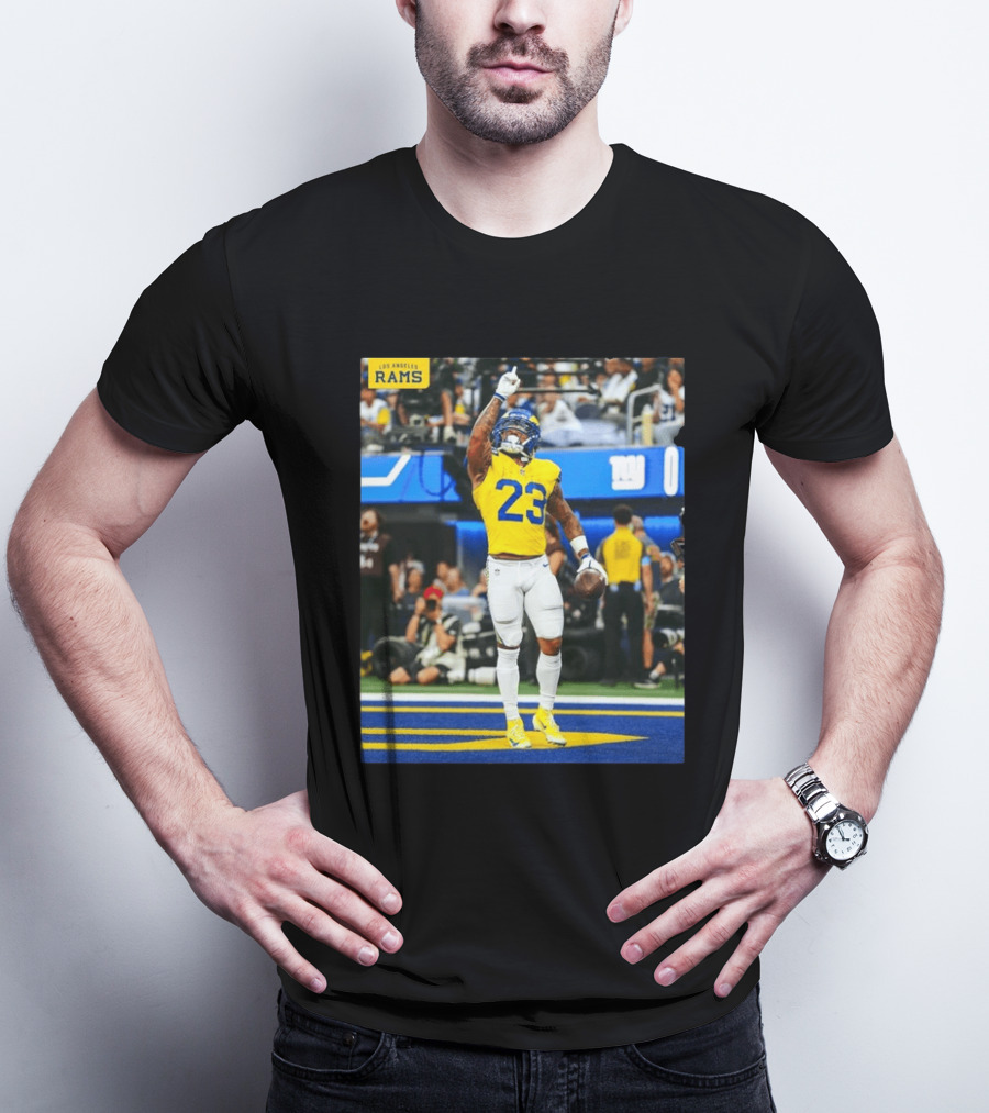 Los Angeles Rams Kamren Kinchens #23 NFL Football Jersey Celebration T-Shirt