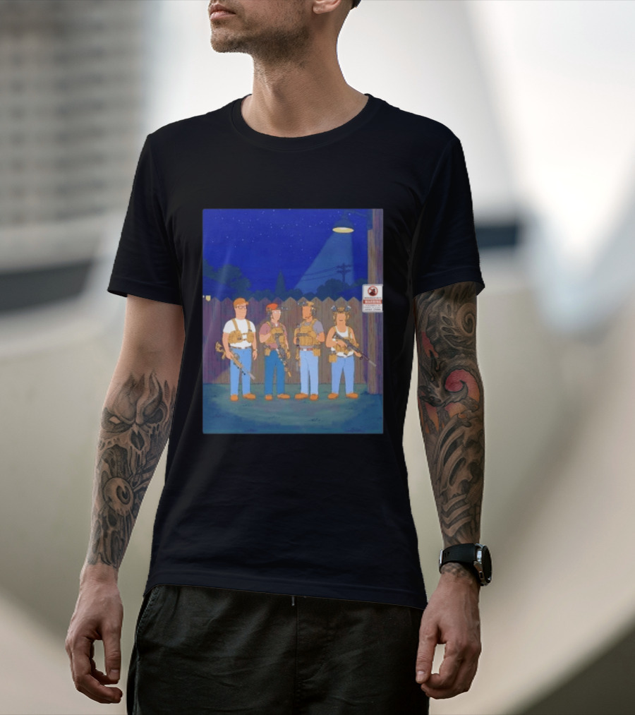 Neighborhood Tactical Squad Warning King Of The Hill T-Shirt