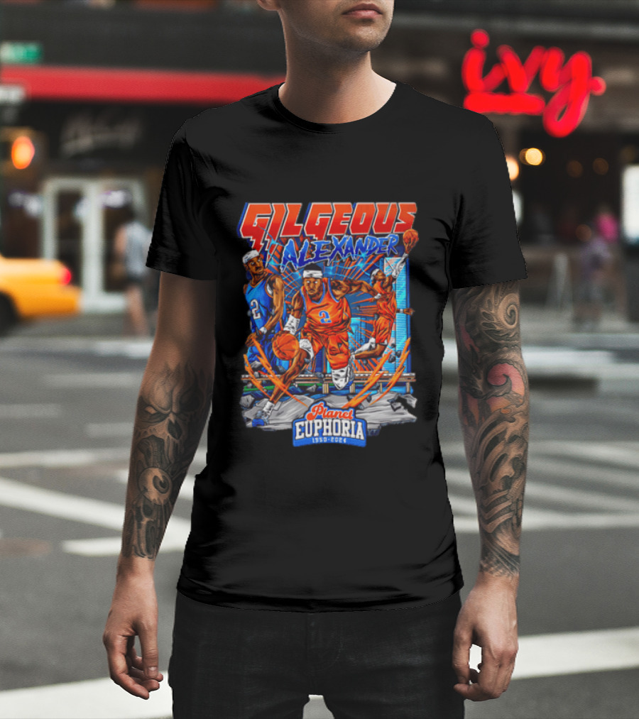 Gilgeous Alexander Oklahoma City Thunder Planet Euphoria 1950 2024 T-Shirt