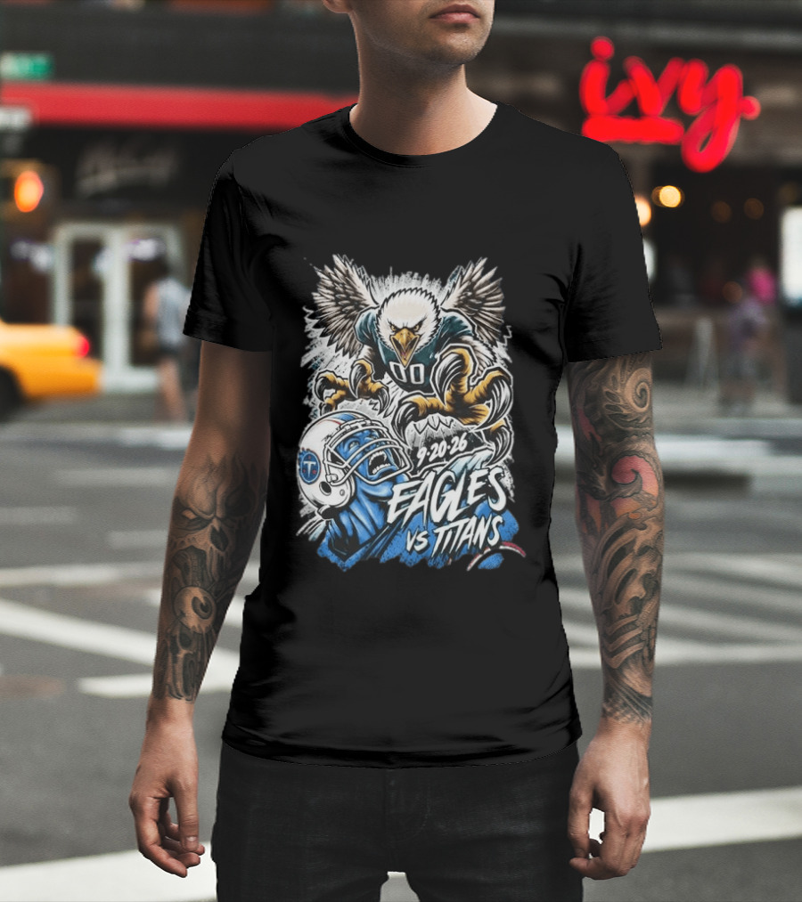 9 20 26 Eagles Vs Titans Game Day Exclusive T-Shirt