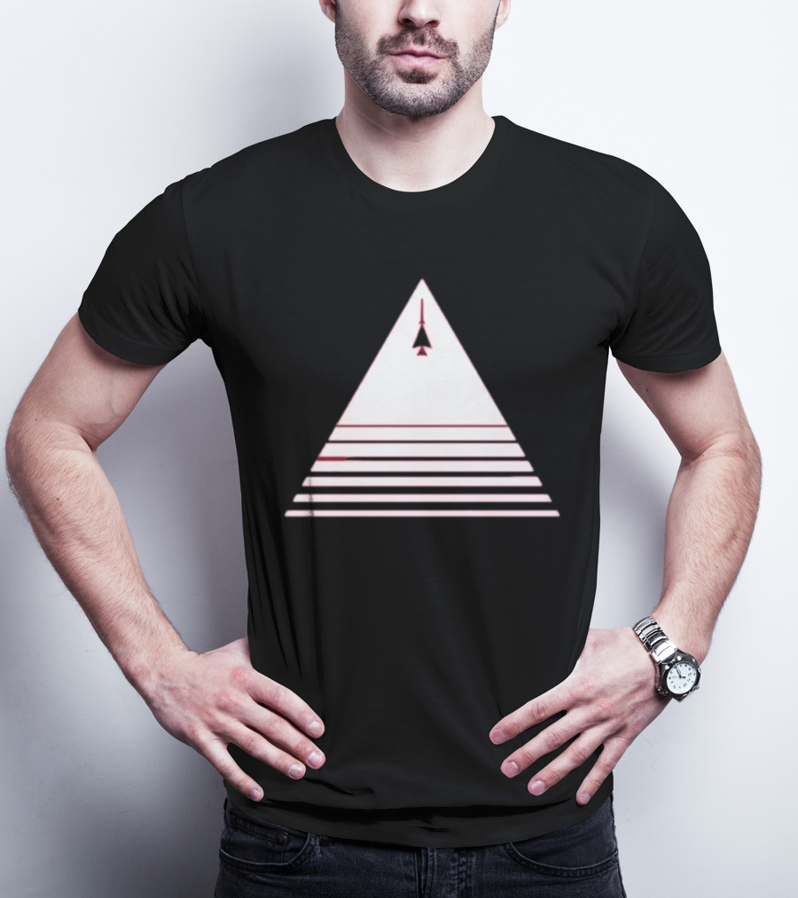 Stuart Fails To Save The Universe Stuart Bloom Jet Airplane Triangle Pyramid T-Shirt
