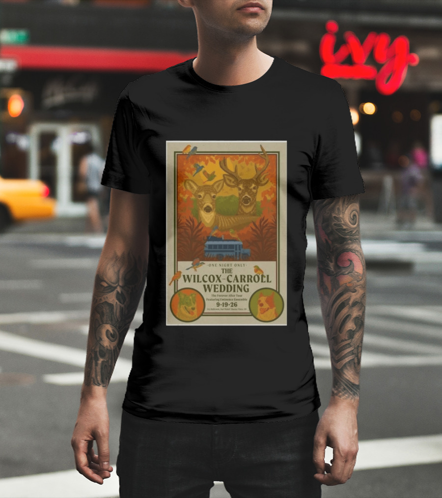 The Wilcox Carroll Wedding One Night Only Forever After Tour Featuring Eminence Ensemble September 19 2026 Colorado T-Shirt