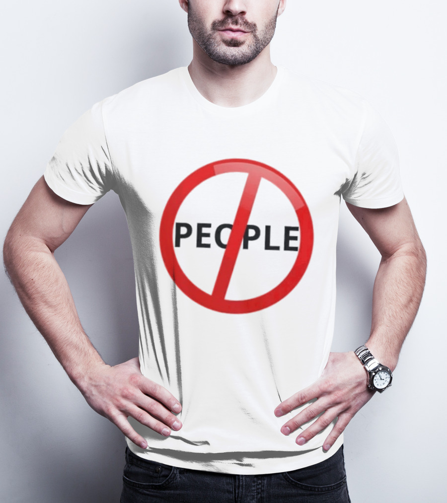 Anti People Prohibited Sign Introvert Social Distancing T-Shirt