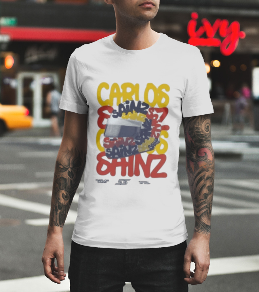 Carlos Sainz Madrid F1 Team Race Special 26 Atlassian Williams T-Shirt