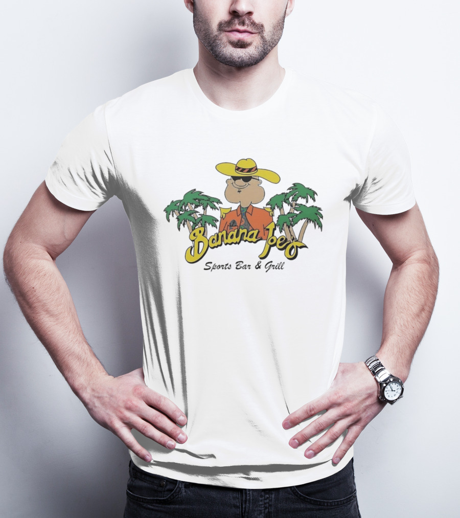 Banana Joe's Sports Bar & Grill Tropical Palm Island Vibes T-Shirt