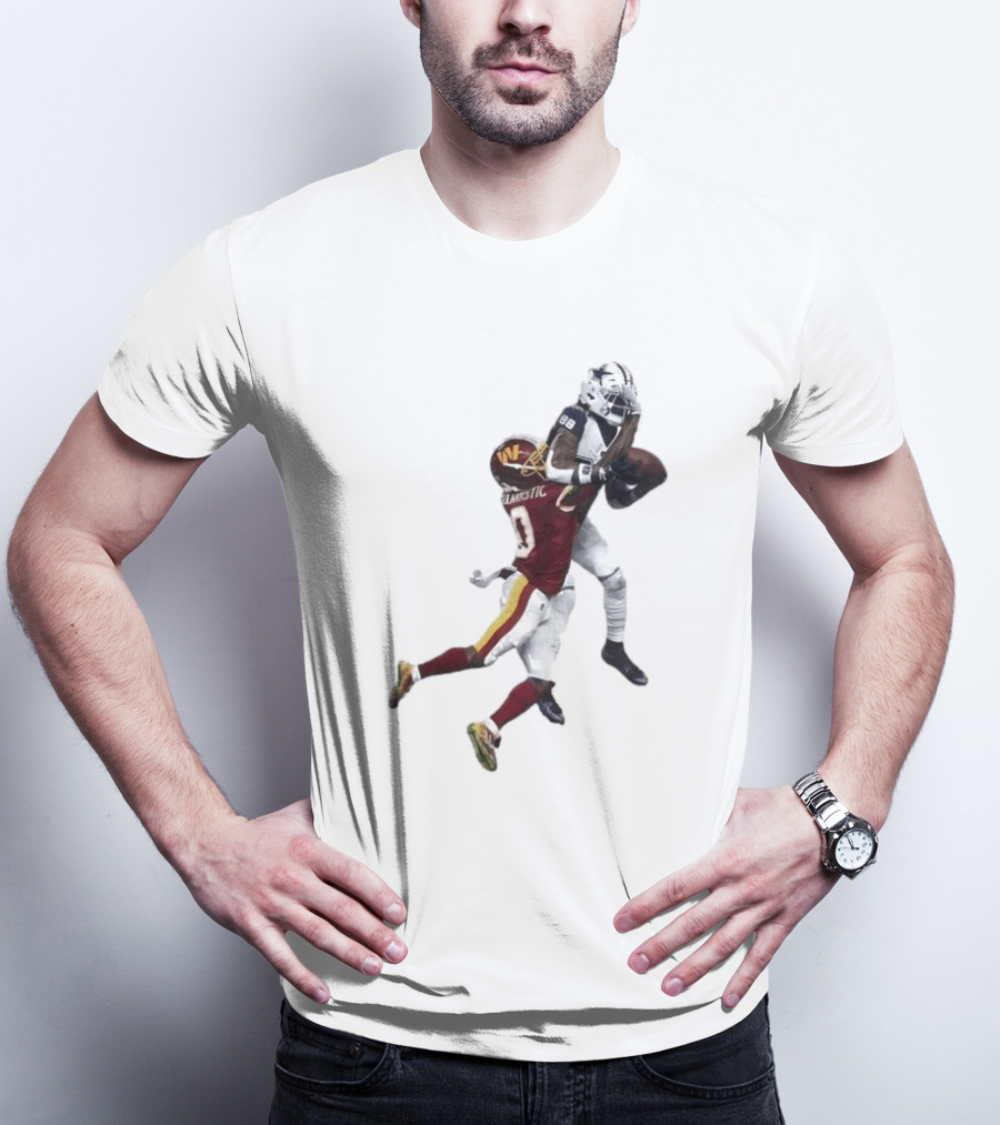 Ceedee Lamb Dak Prescott Record Breaking Touchdown Dallas Washington Football Moment T-Shirt