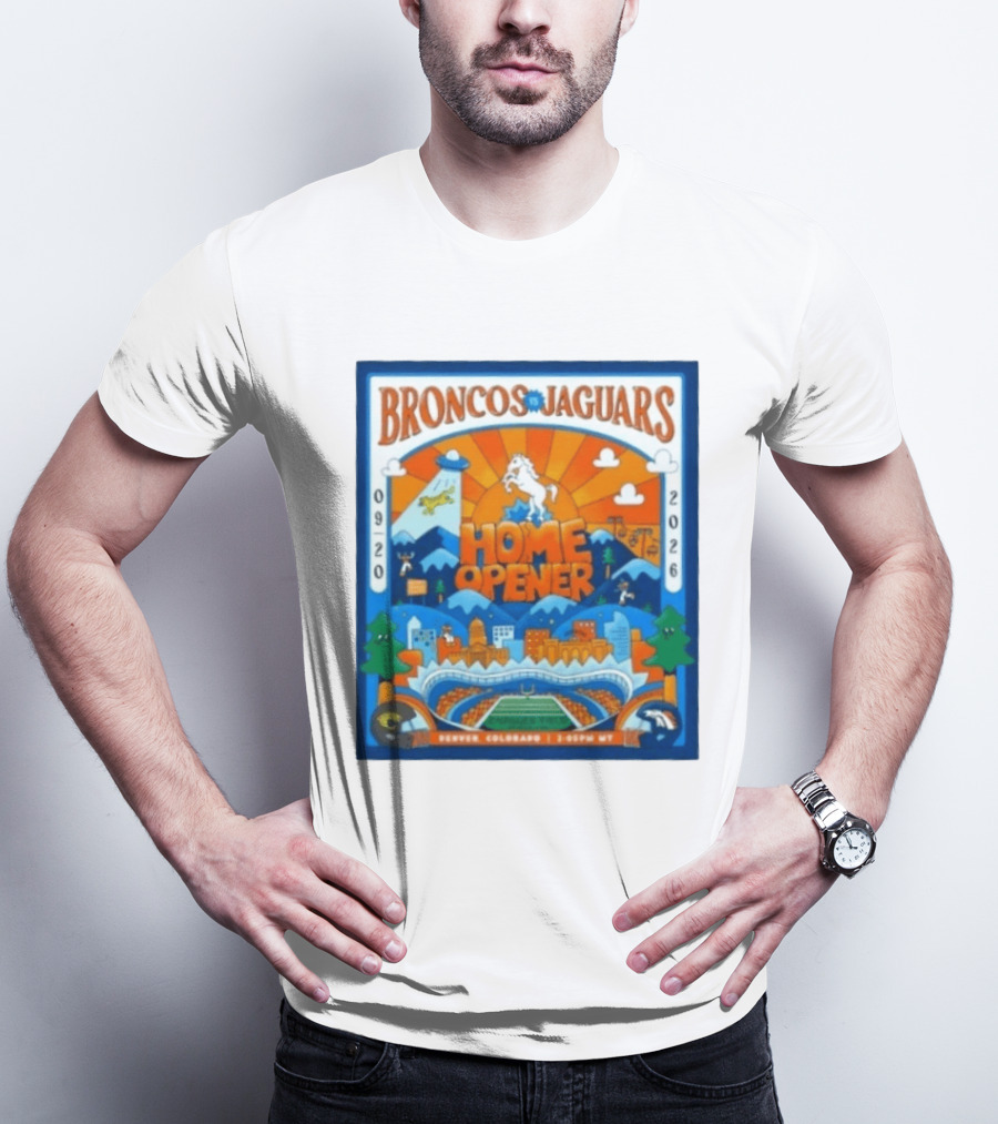Broncos Vs Jaguars 2026 Home Opener Denver Colorado Football Clash 09 20 T-Shirt