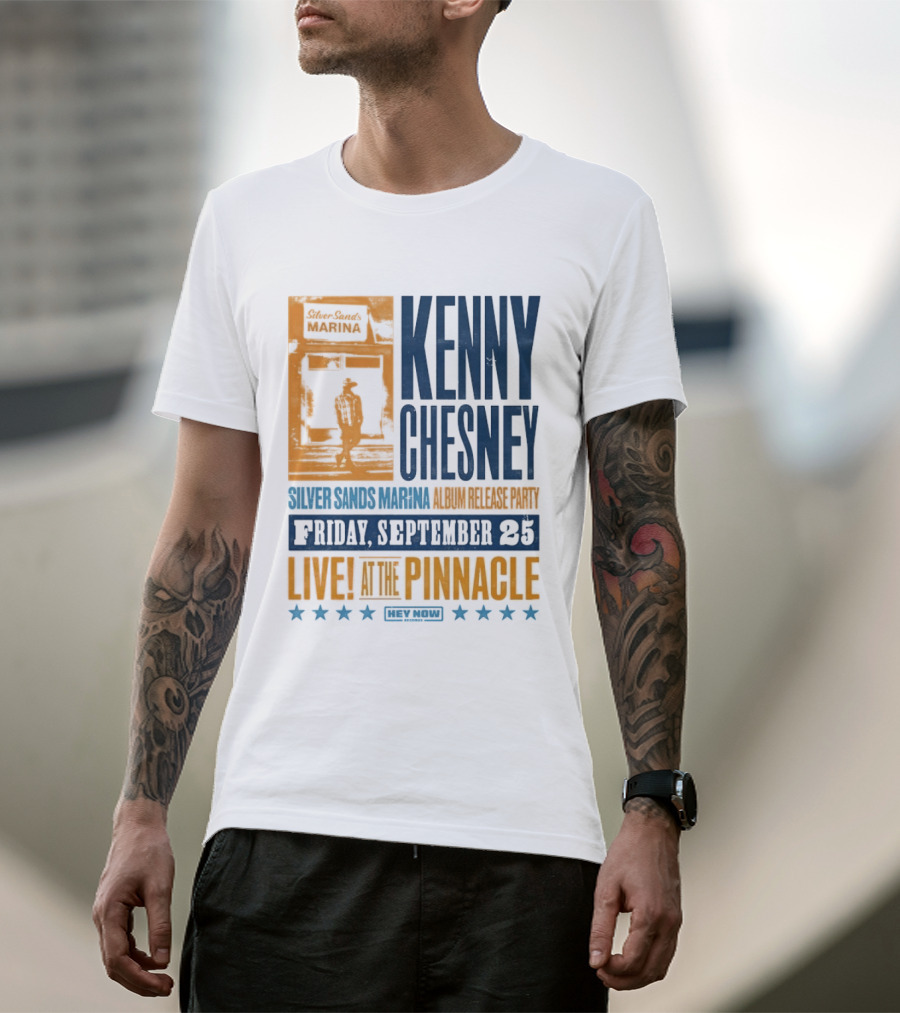 Kenny Chesney Silver Sands Marina Album Release Party Friday September 25 Live At The Pinnacle Stars T-Shirt