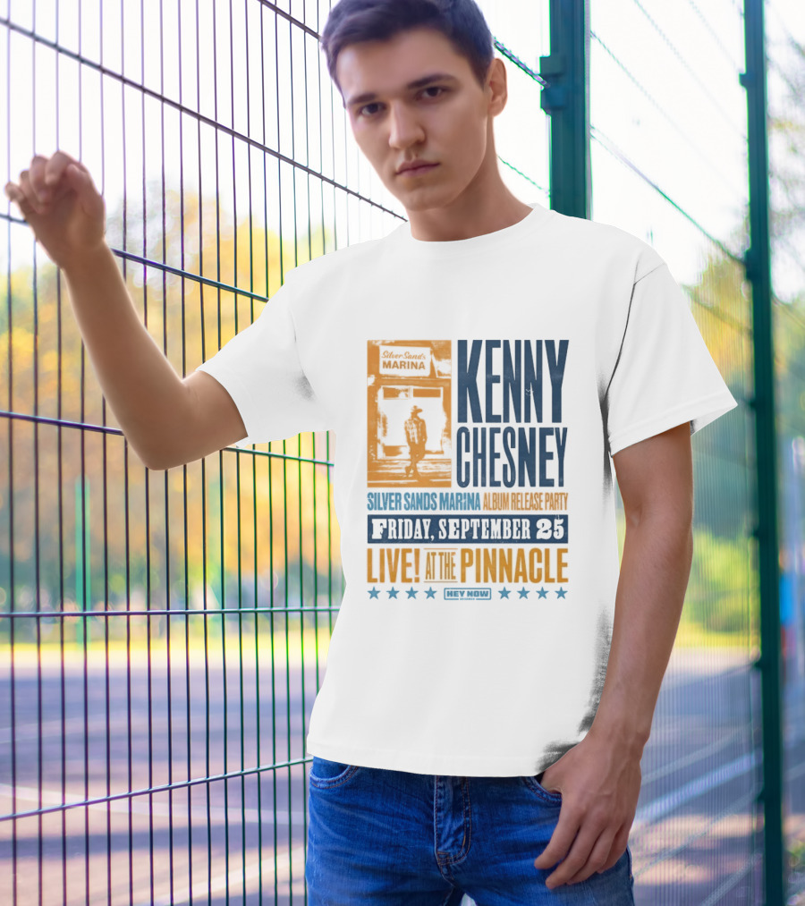 Kenny Chesney Silver Sands Marina Album Release Party Friday September 25 Live At The Pinnacle Stars T-Shirt
