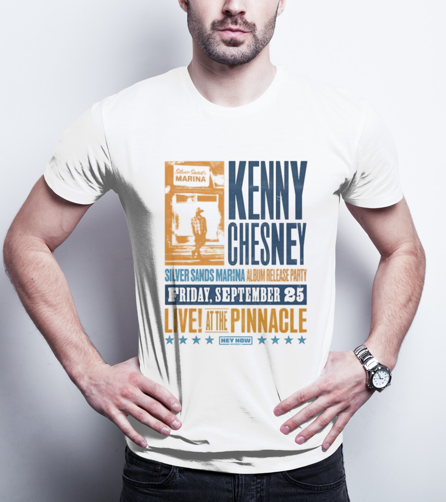 Kenny Chesney Silver Sands Marina Album Release Party Friday September 25 Live At The Pinnacle Stars T-Shirt