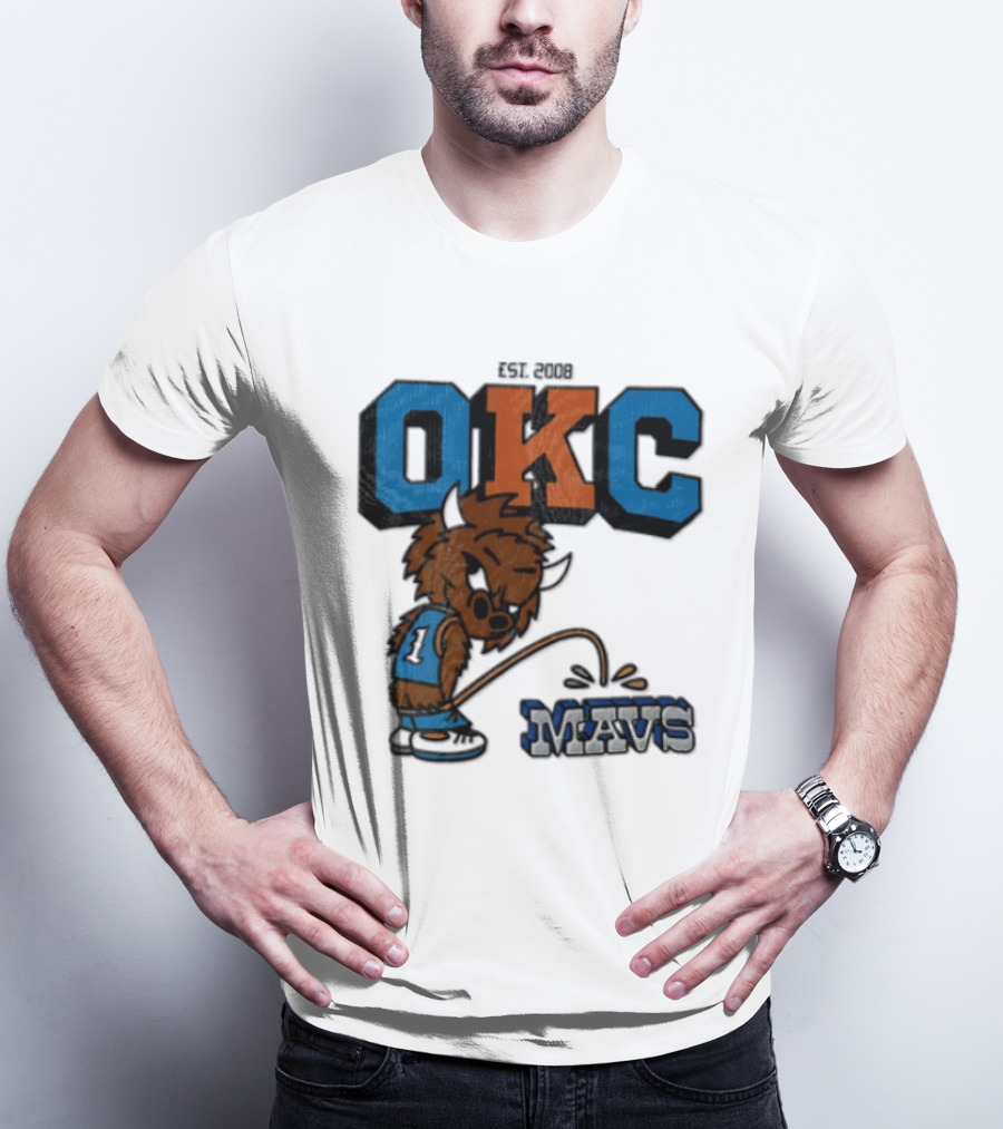 Oklahoma City Thunder Rumble On Dallas Mavericks Mavs Rivalry T-Shirt