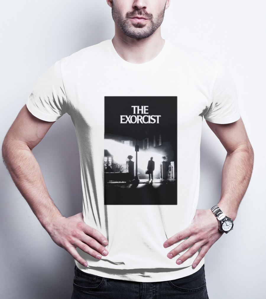 The Exorcist Iconic Horror Movie Walking Man Shadow Scene T-Shirt