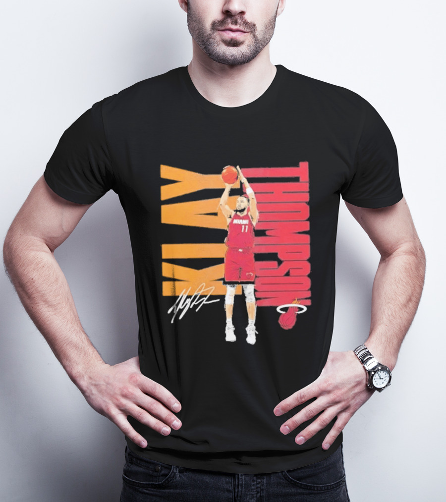 Klay Thompson Miami Heat 11 Basketball Player Signature T-Shirt
