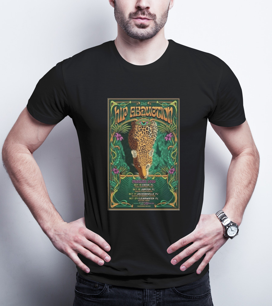 The Hip Abduction Tour Florida 2026 Abacoa Amphitheater Jupiter Oct 16 Leopard T-Shirt
