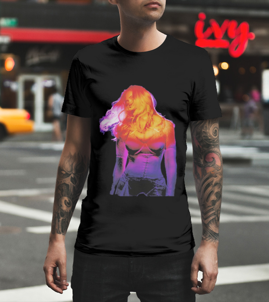 Madonna My Sins Are My Savior Neon Effect T-Shirt