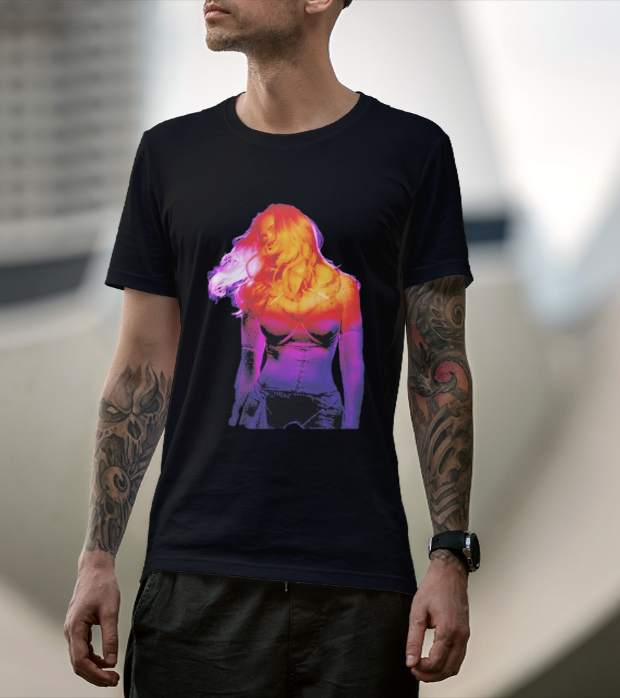 Madonna My Sins Are My Savior Neon Effect T-Shirt
