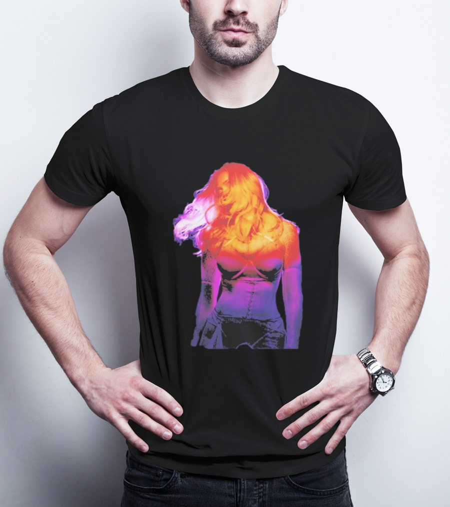 Madonna My Sins Are My Savior Neon Effect T-Shirt