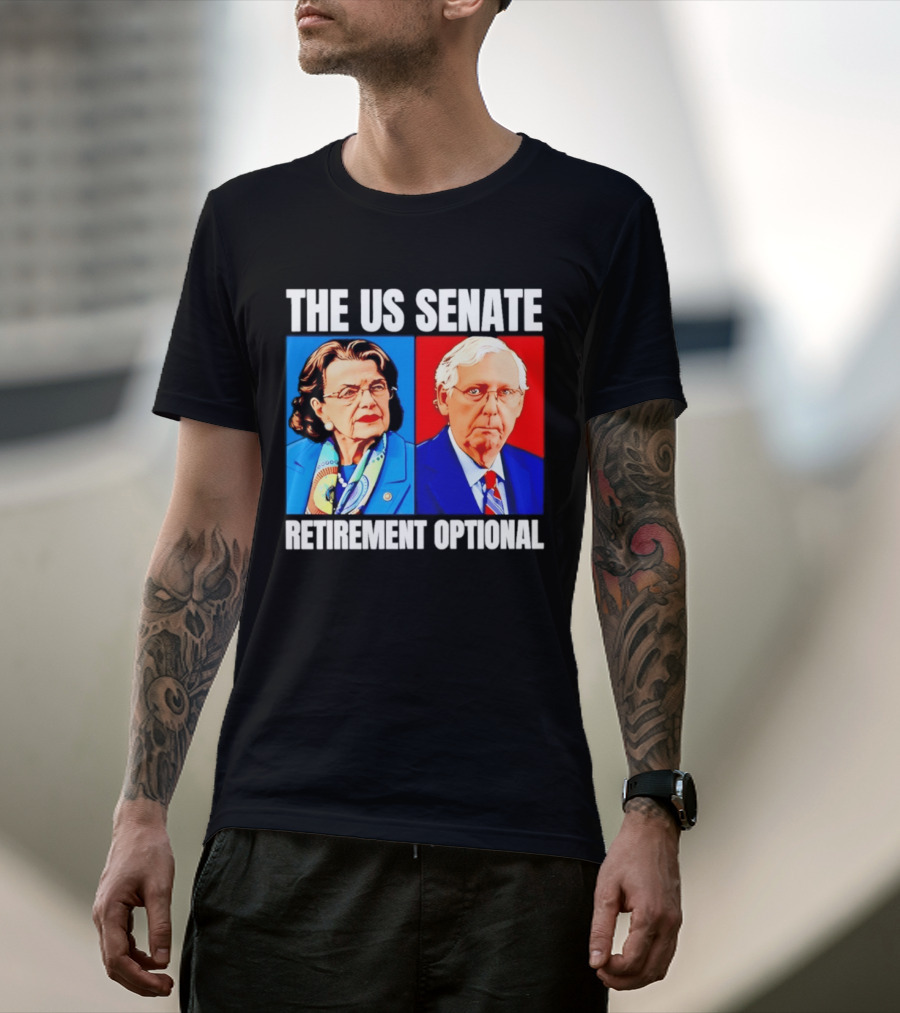 Dianne Feinstein Mitch McConnell The US Senate Retirement Optional T-Shirt
