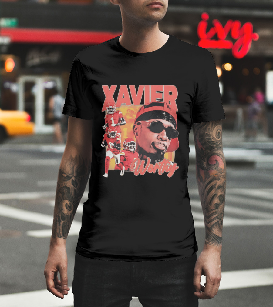 Xavier Worthy Kansas City Chiefs Football Player T-Shirt