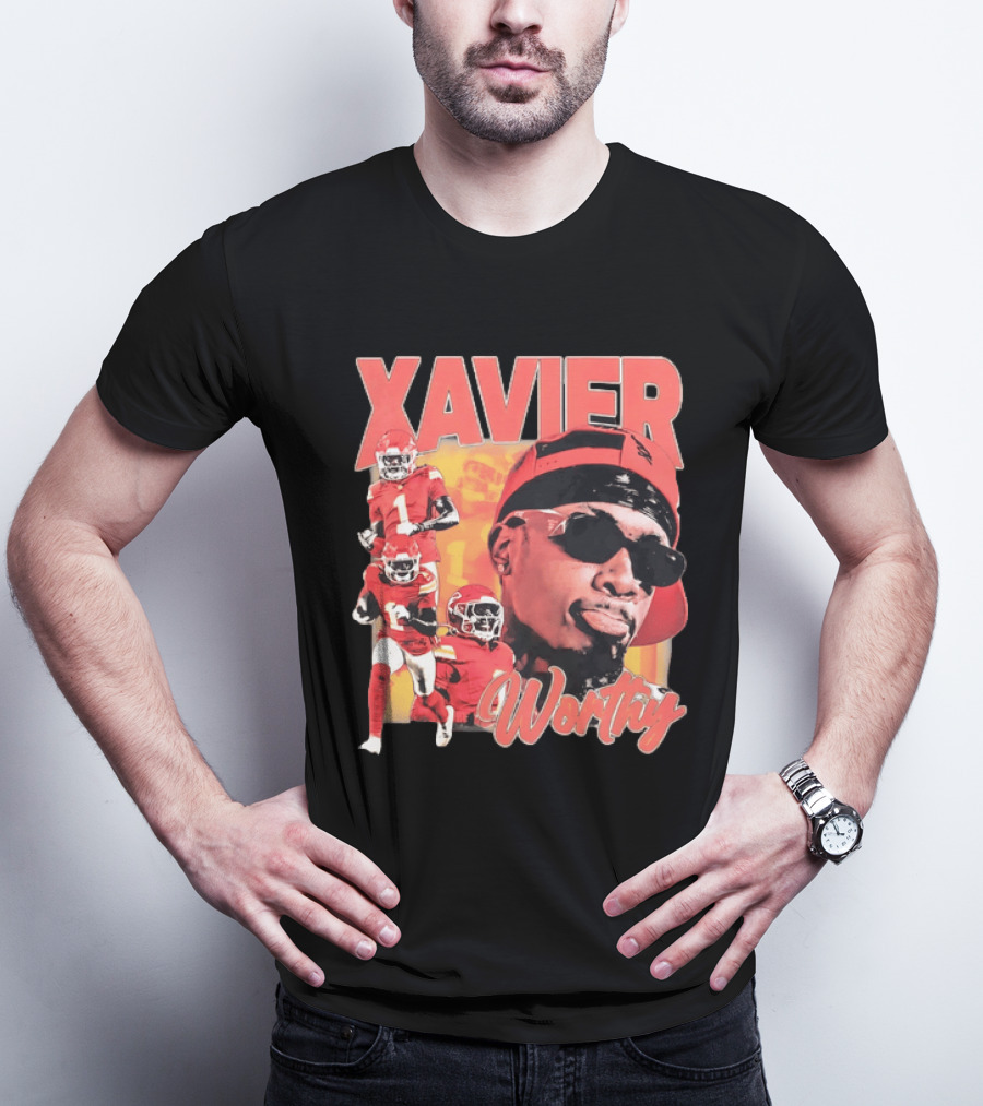 Xavier Worthy Kansas City Chiefs Football Player T-Shirt
