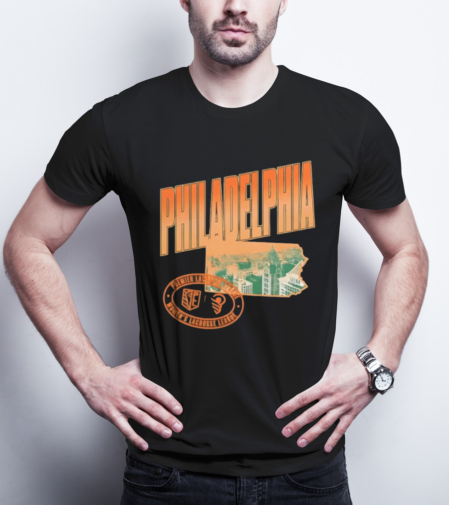 Philadelphia Premier Lacrosse League Women's Lacrosse Skyline T-Shirt