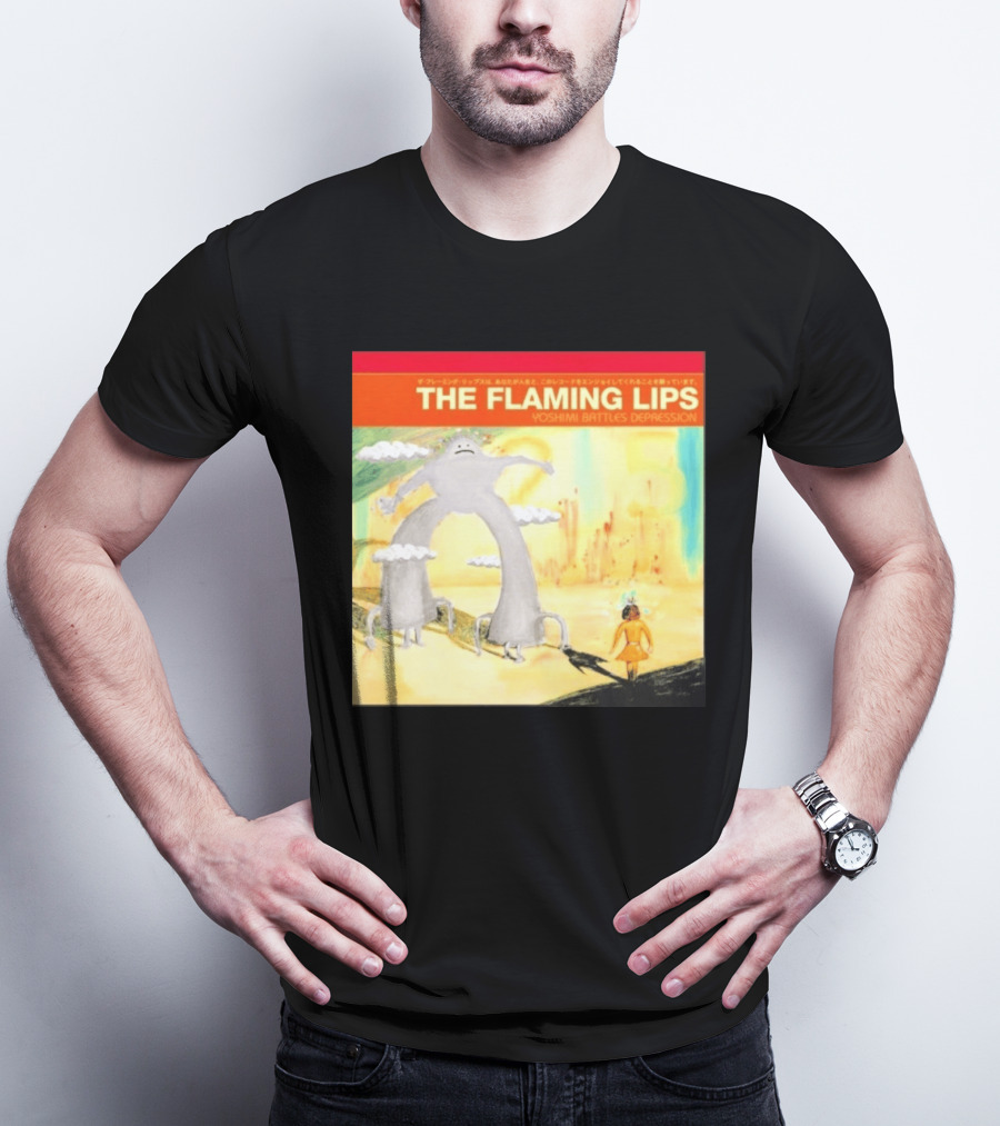 The Flaming Lips Yoshimi Battles Depression Mystery Creature And Girl In Fantasy World T-Shirt