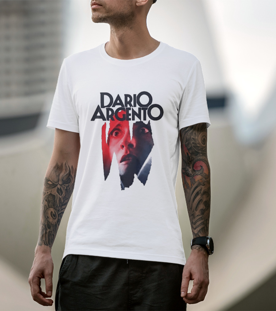 Dario Argento Horror Film Director Giallo Thriller Iconic Face T-Shirt