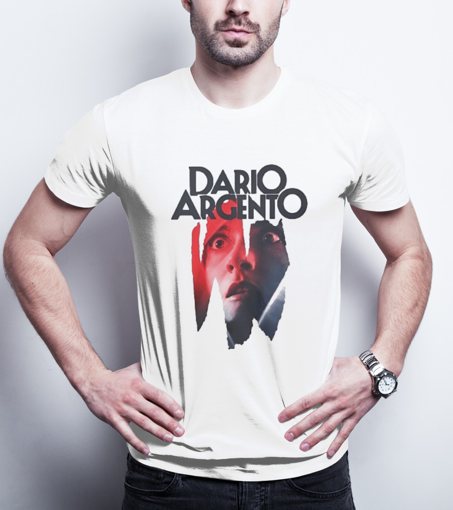 Dario Argento Horror Film Director Giallo Thriller Iconic Face T-Shirt