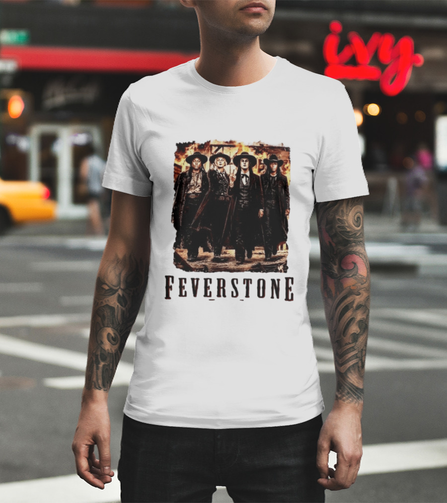 Feverstone Western Outlaw Group Cowboy Gunslinger T-Shirt