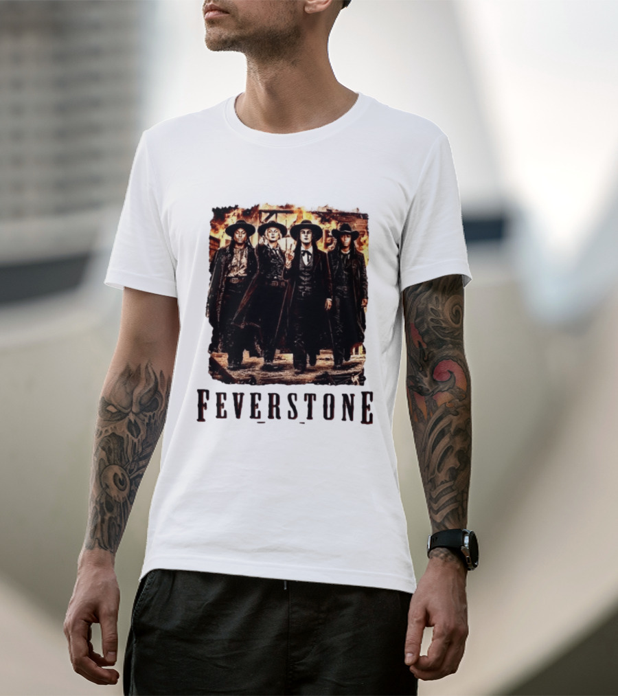 Feverstone Western Outlaw Group Cowboy Gunslinger T-Shirt