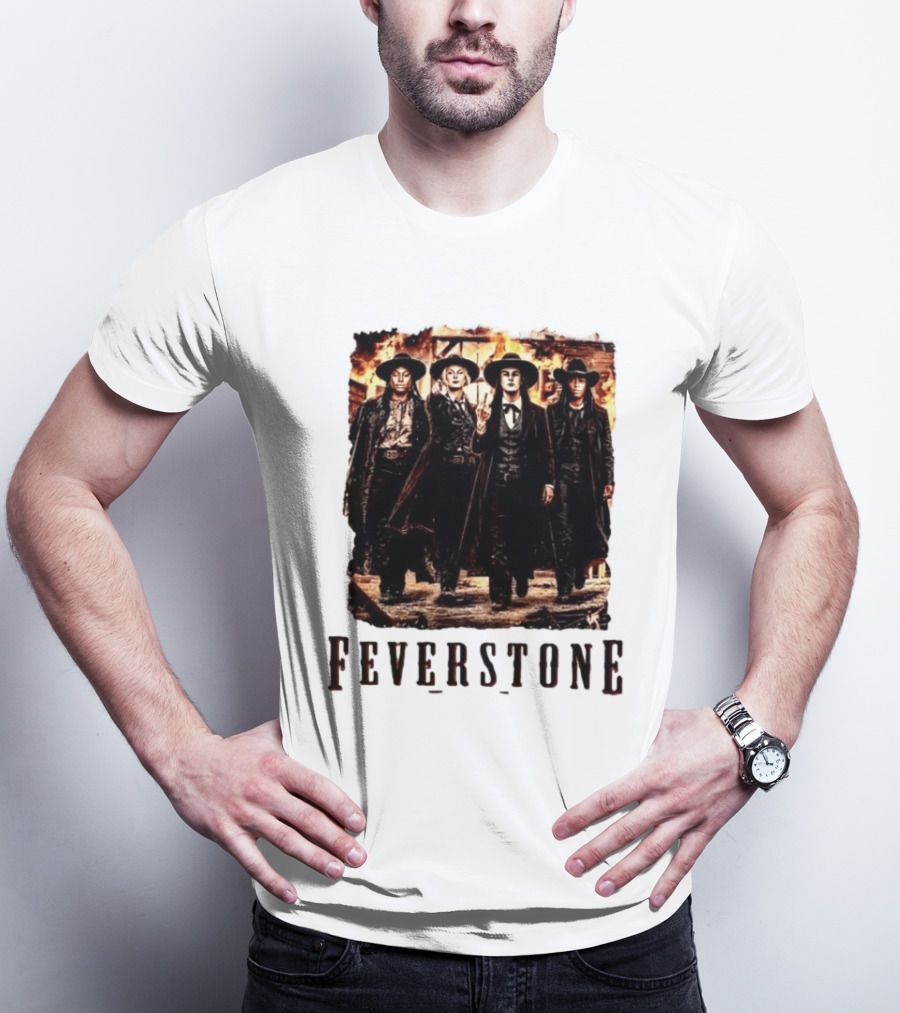 Feverstone Western Outlaw Group Cowboy Gunslinger T-Shirt