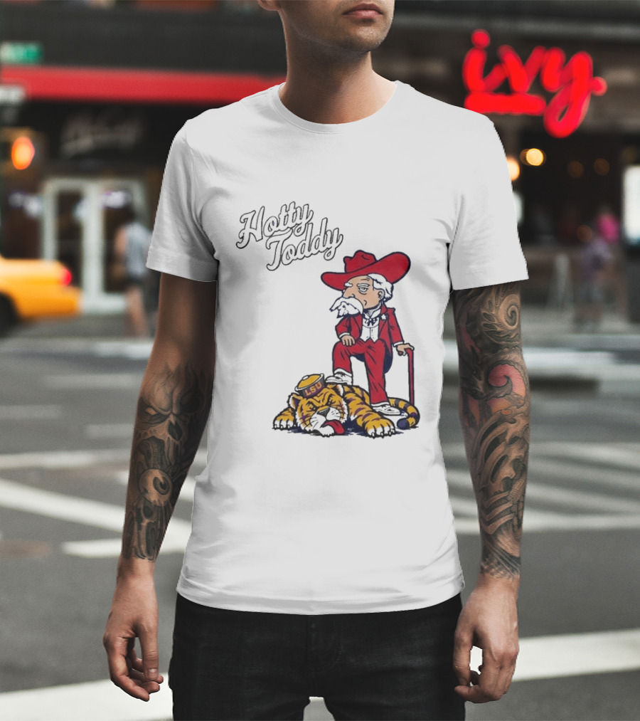 Hotty Toddy Ole Miss Mascot Triumph Over LSU Tiger 2026 T-Shirt