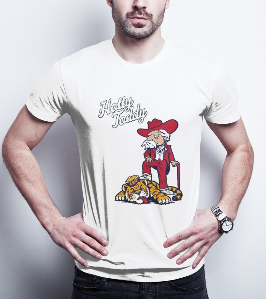 Hotty Toddy Ole Miss Mascot Triumph Over LSU Tiger 2026 T-Shirt